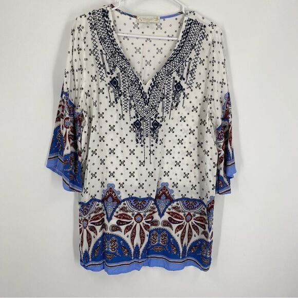 Suzanne Betro | Tops | Suzanne Betro Weekend Womens Vneck Elbow Sleeve ...